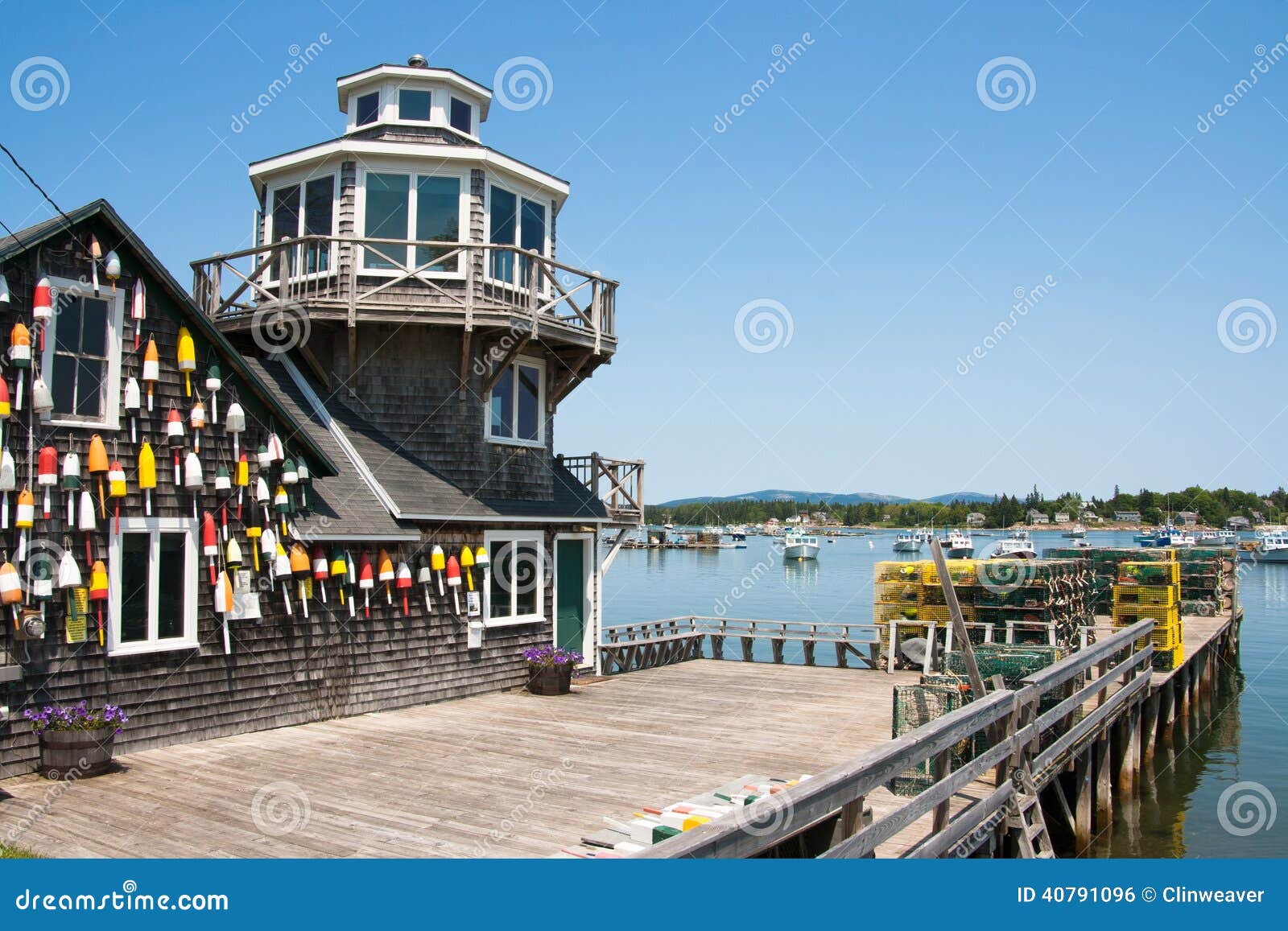 Lighthouse stock photo. Image of lake, wooden, dock, boats - 40791096