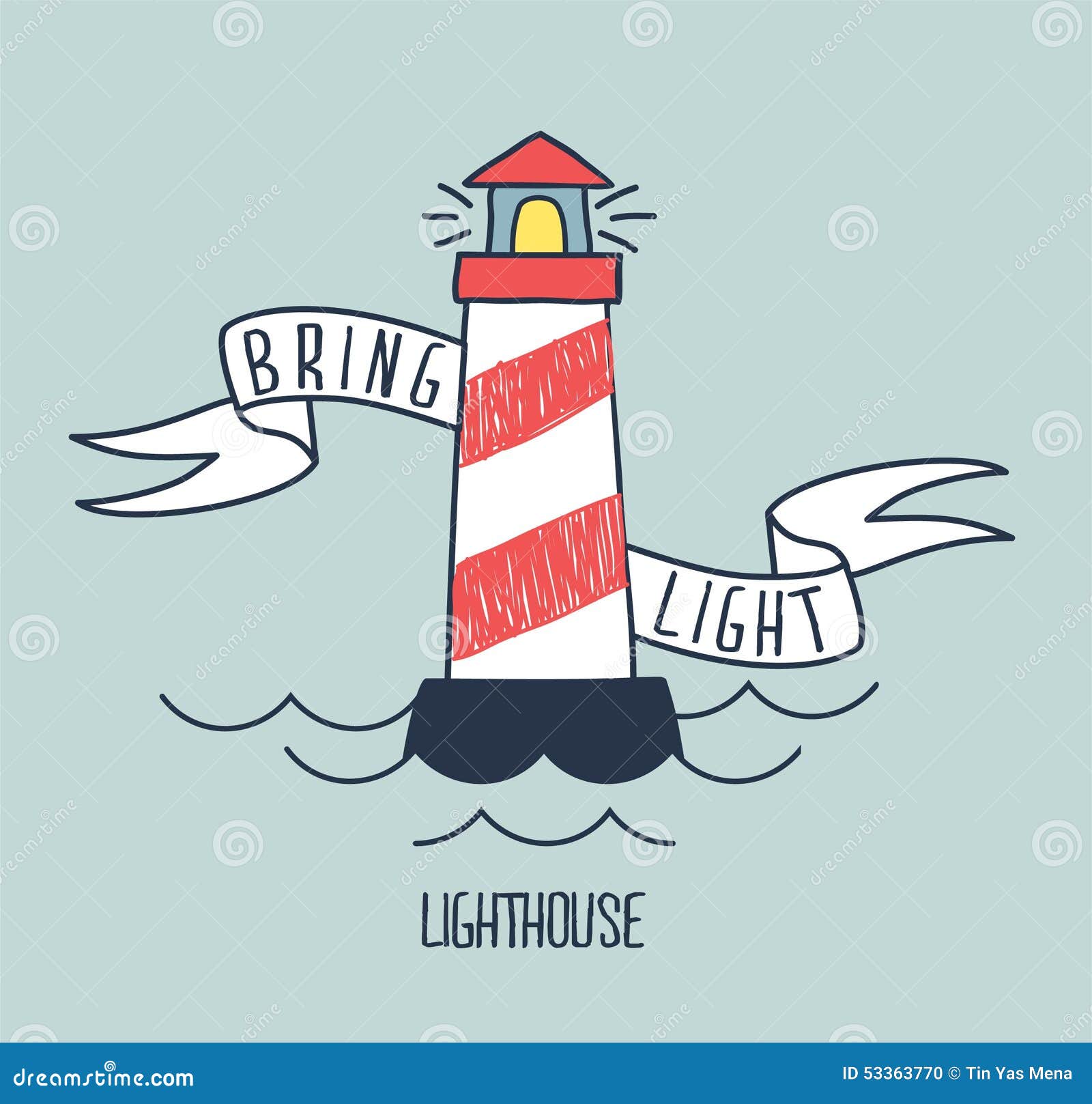 Lighthouse doodle cartoon stock vector. Illustration of nautical - 53363770 Lighthouse doodle cartoon stock vector. Illustration of nautical - 53363770