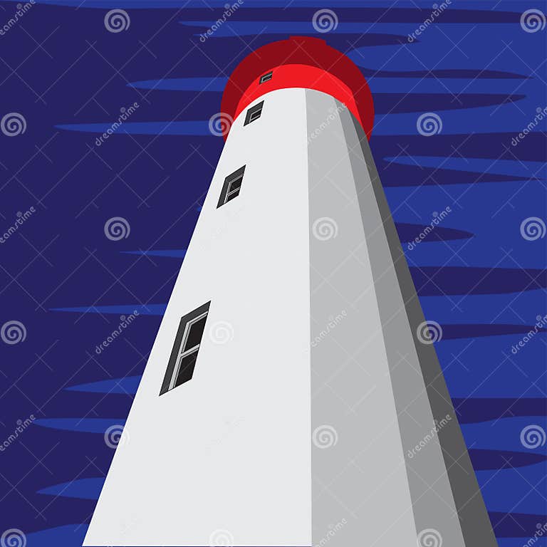 Lighthouse drawing stock vector. Illustration of window - 76202926