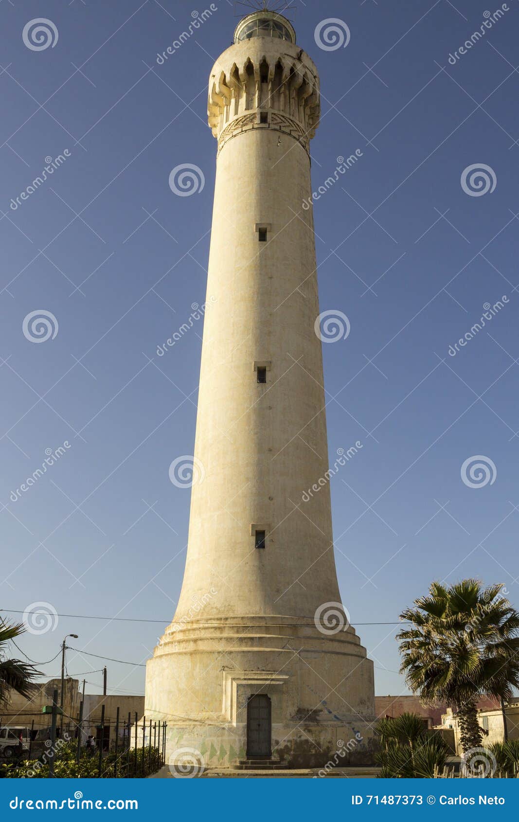 Lighthouse El Aank with the Sky Background. Casablanca. Stock Image ...