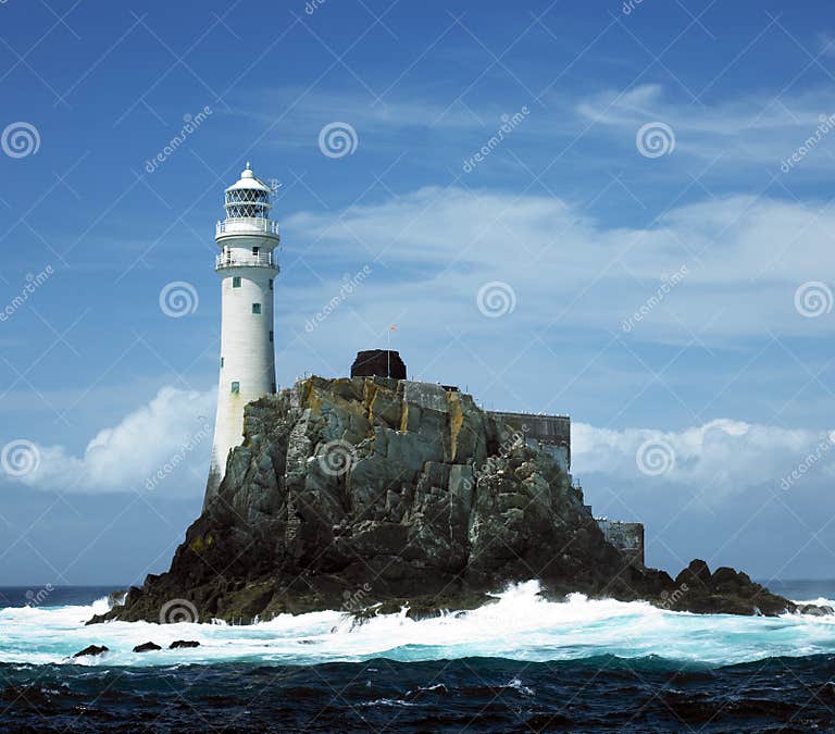 Lighthouse, Fastnet Rock stock image. Image of building - 12647625