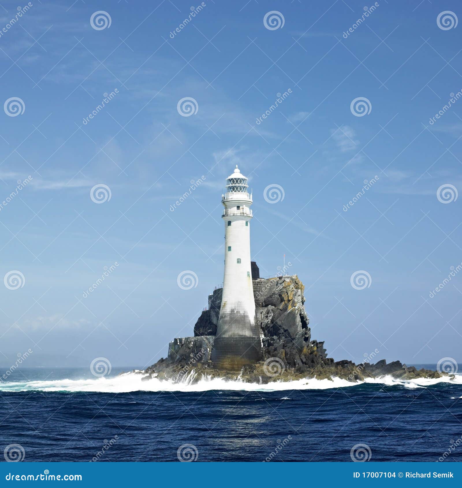 Lighthouse, Fastnet Rock stock photo. Image of building - 17007104