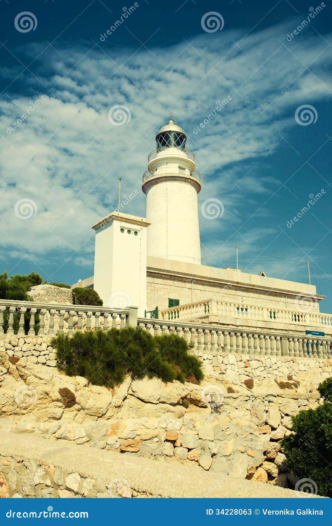 Lighthouse Of Cap De Formentor On Majorca Island, Spain Stock ...