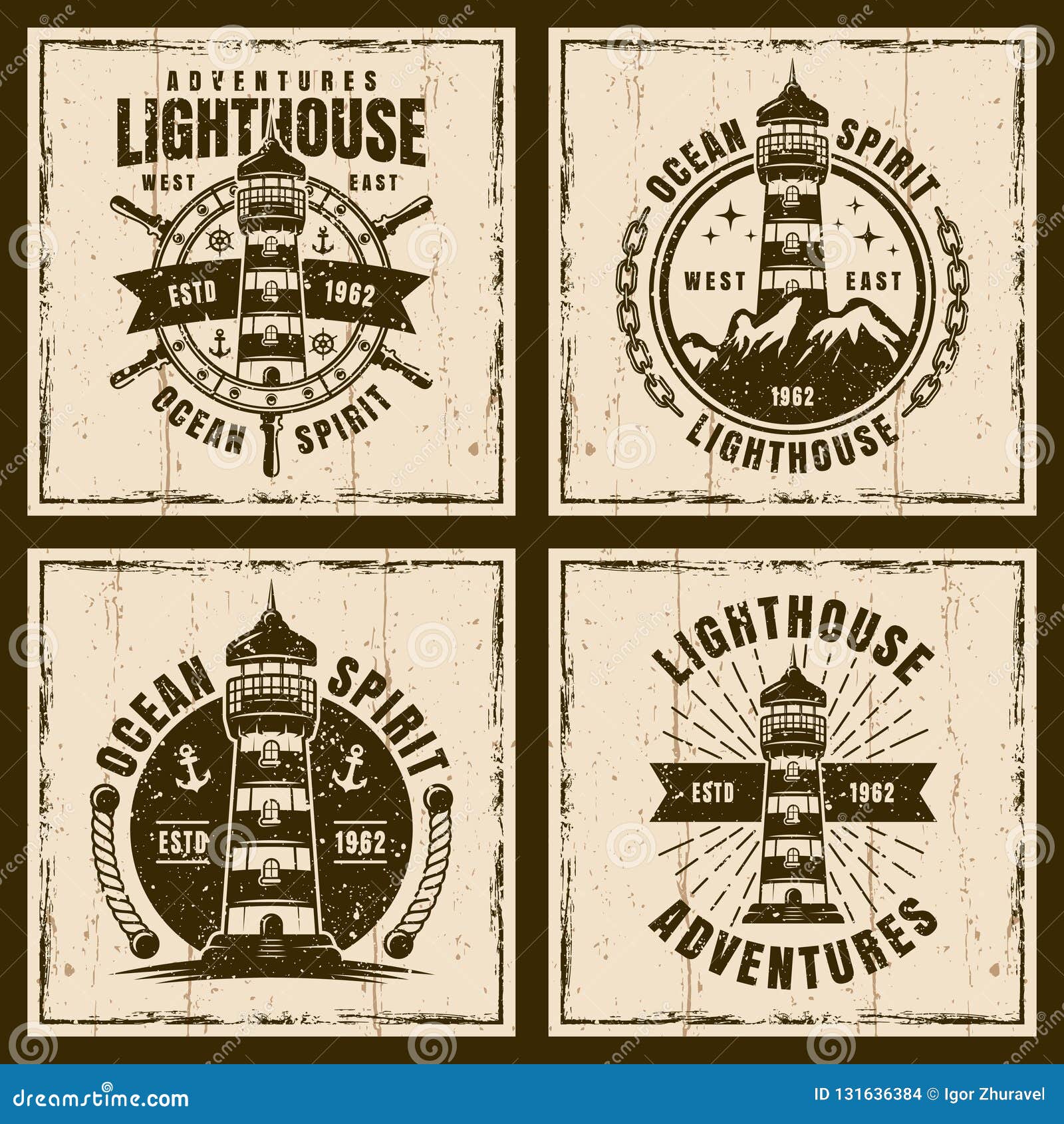 Lighthouse Emblems Stock Illustrations – 180 Lighthouse Emblems Stock ...