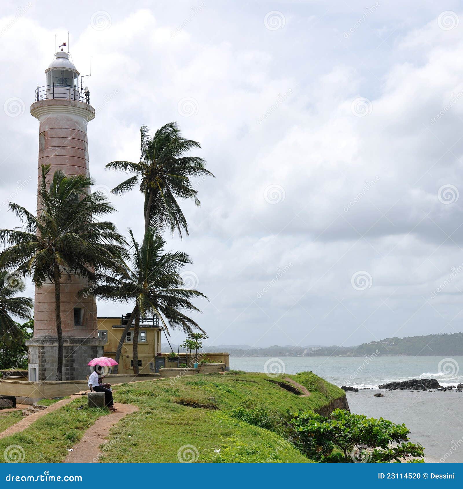 Lighthouse Galle editorial image. Image of kiel, cliff - 23114520