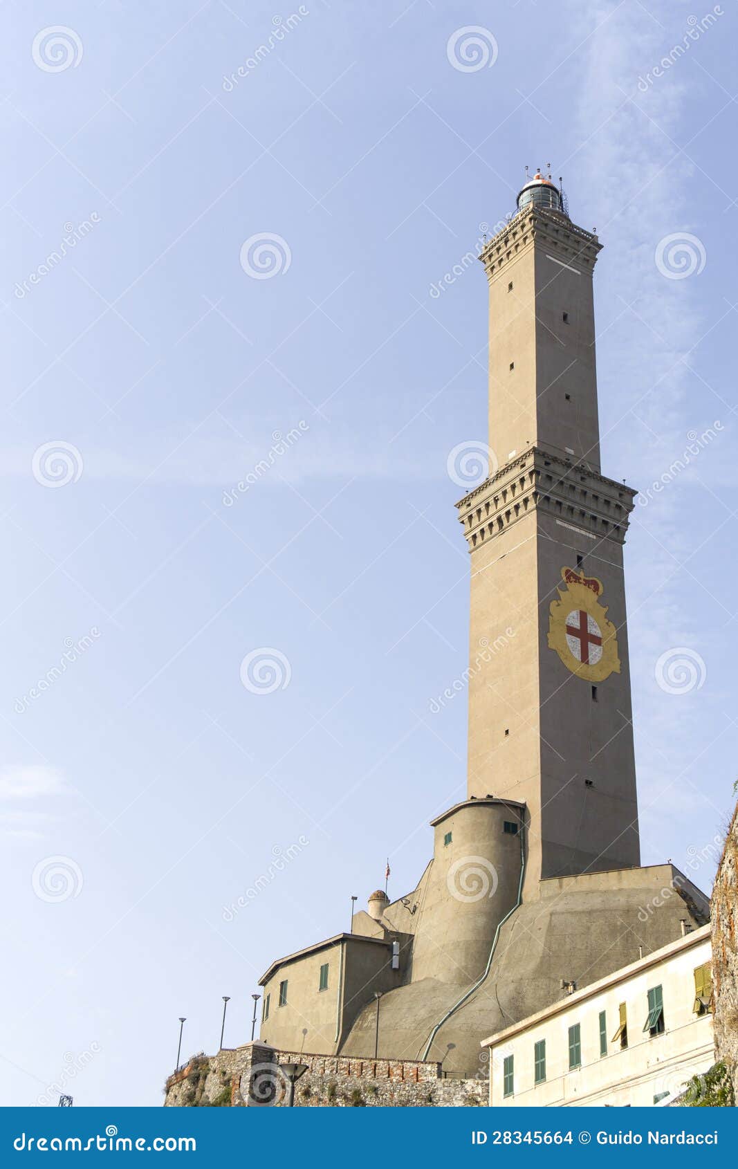 Lighthouse of Genoa stock photo. Image of architecture - 28345664