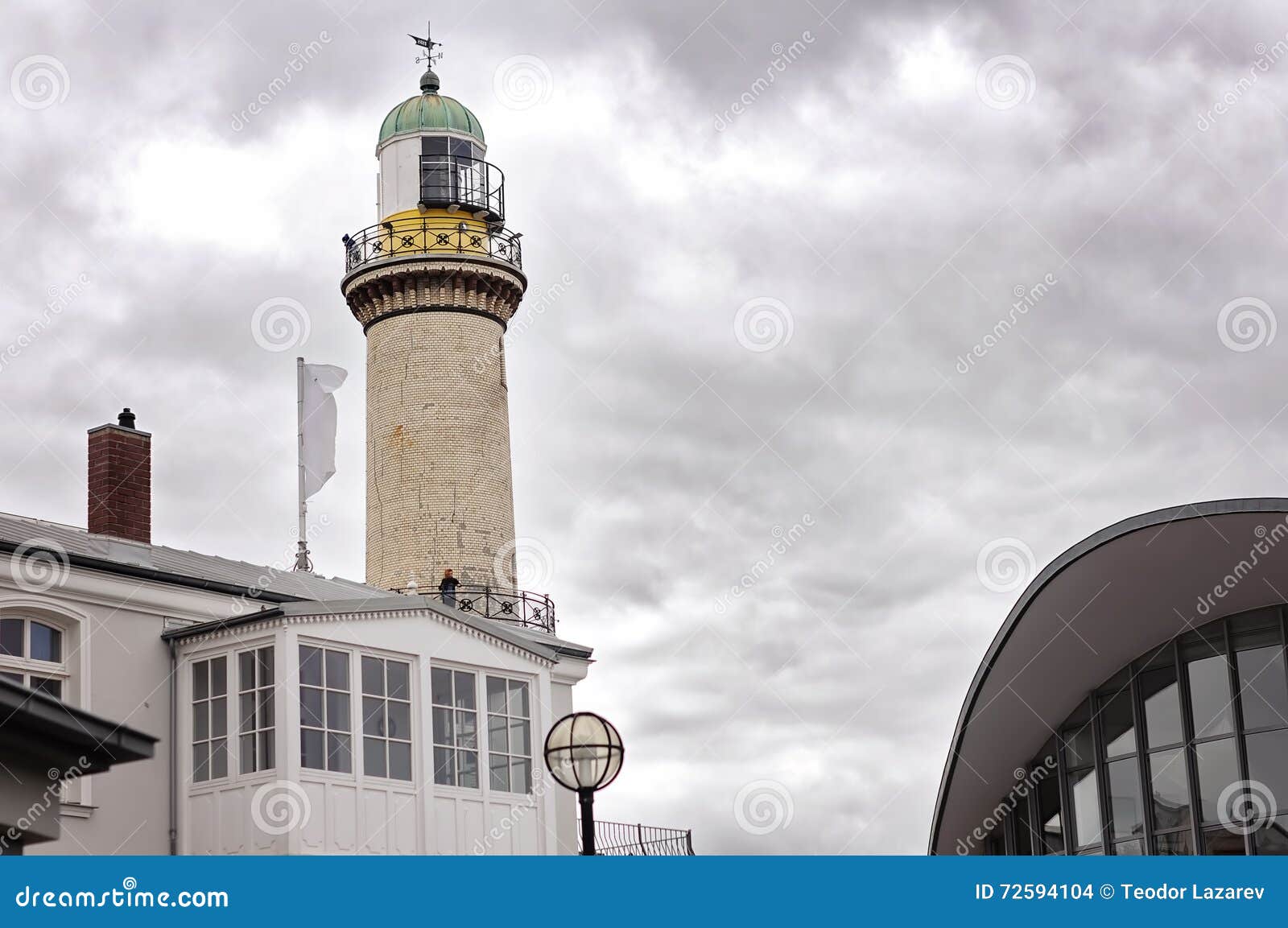 Lighthouse in Germany stock photo. Image of detail, round - 72594104