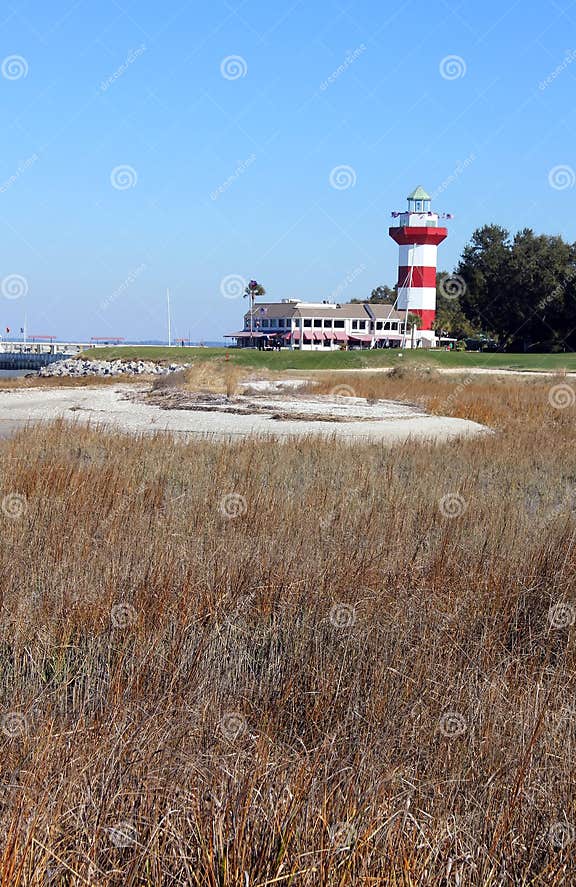 Lighthouse from Golf Course Stock Photo - Image of trap, links: 18344308