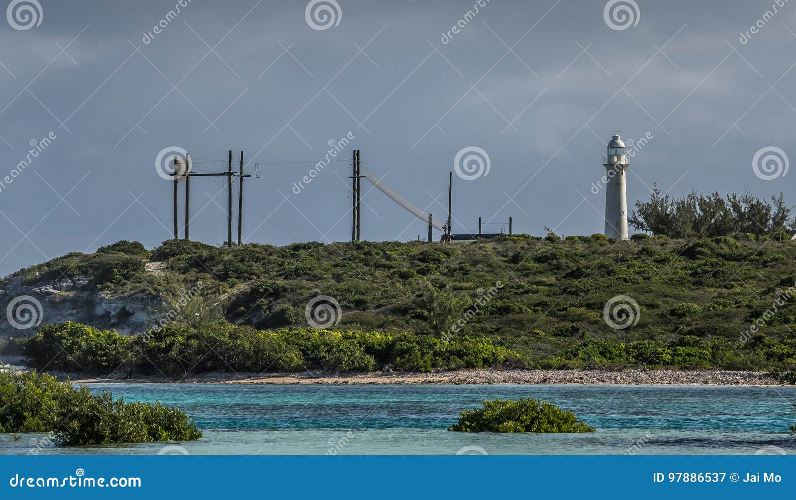 Lighthouse Grand Turk Island Stock Image - Image of destination ...