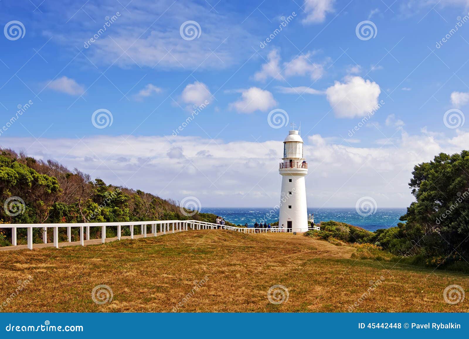 Lighthouse on the Great Ocean Road Stock Photo - Image of bright ...