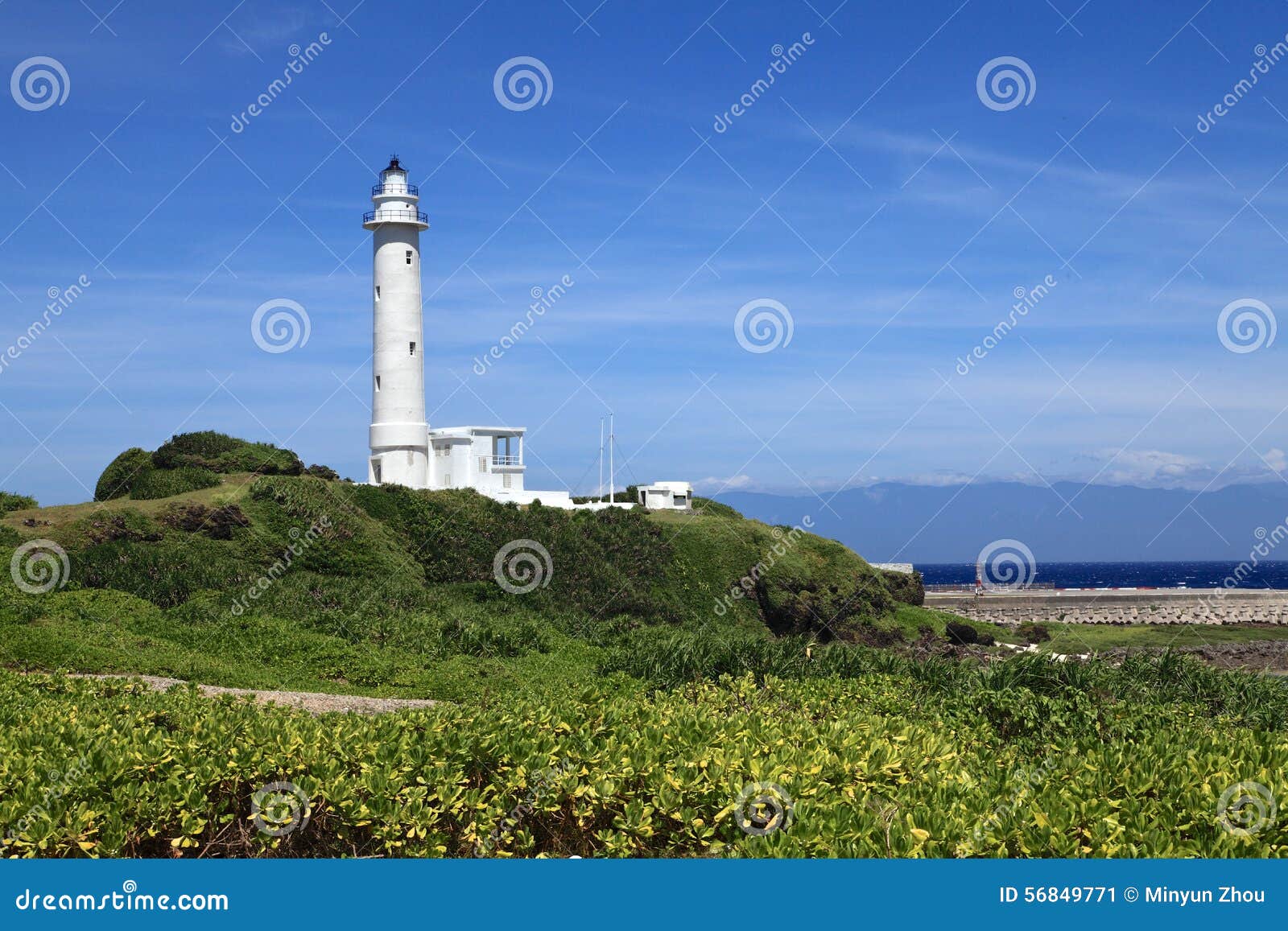 Lighthouse on the Green Island,Taiwan Stock Image - Image of diving ...