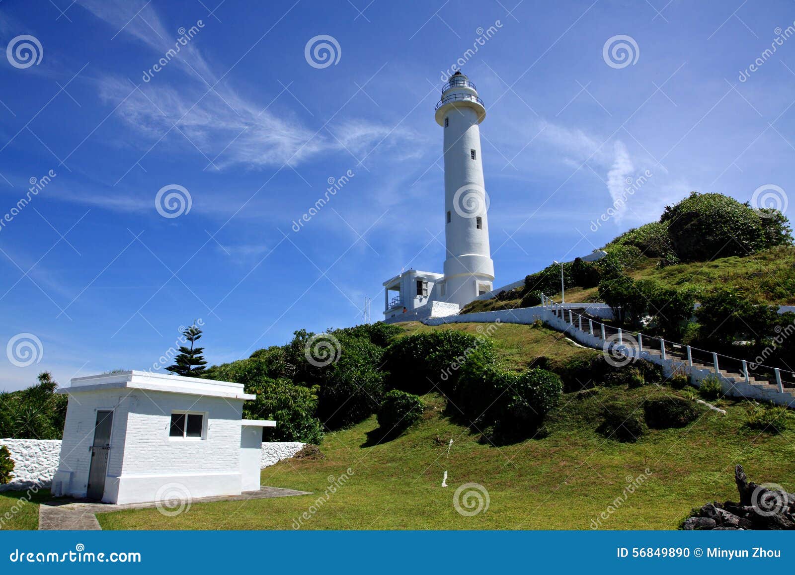 Lighthouse on the Green Island,Taiwan Editorial Image - Image of ...