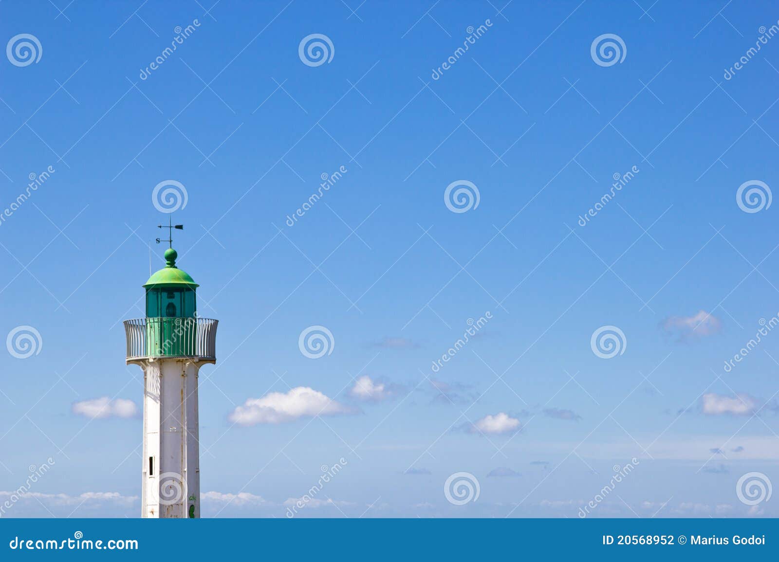 Lighthouse green top stock photo. Image of rusty, summer - 20568952