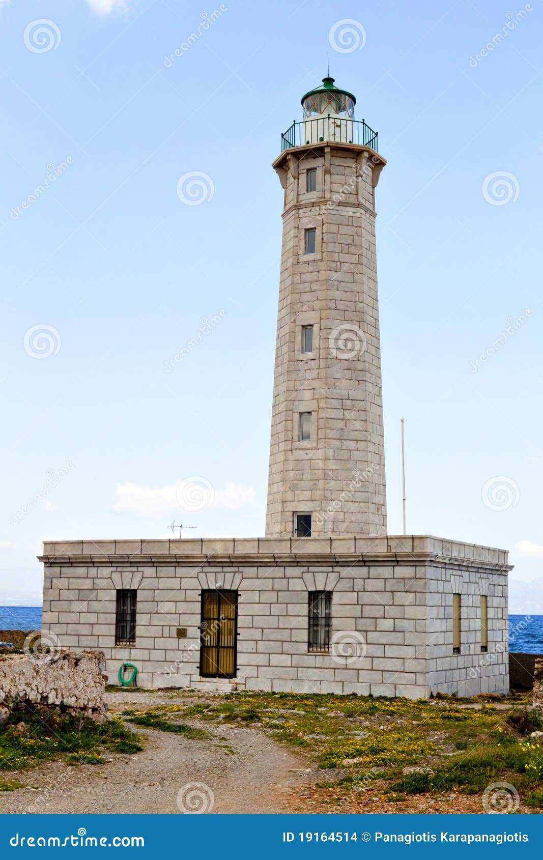Lighthouse of Gytheio in Greece Stock Photo - Image of architecture ...