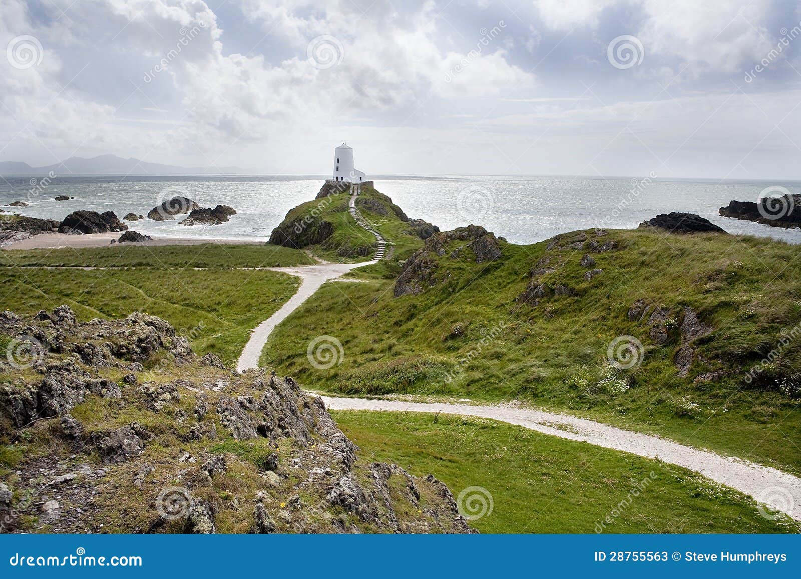 Lighthouse on hill stock image. Image of coast, cliff - 28755563