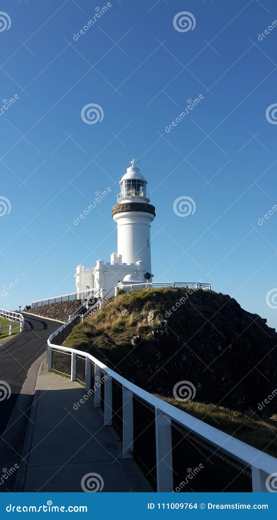 Lighthouse on the hill stock photo. Image of austrailia - 111009764