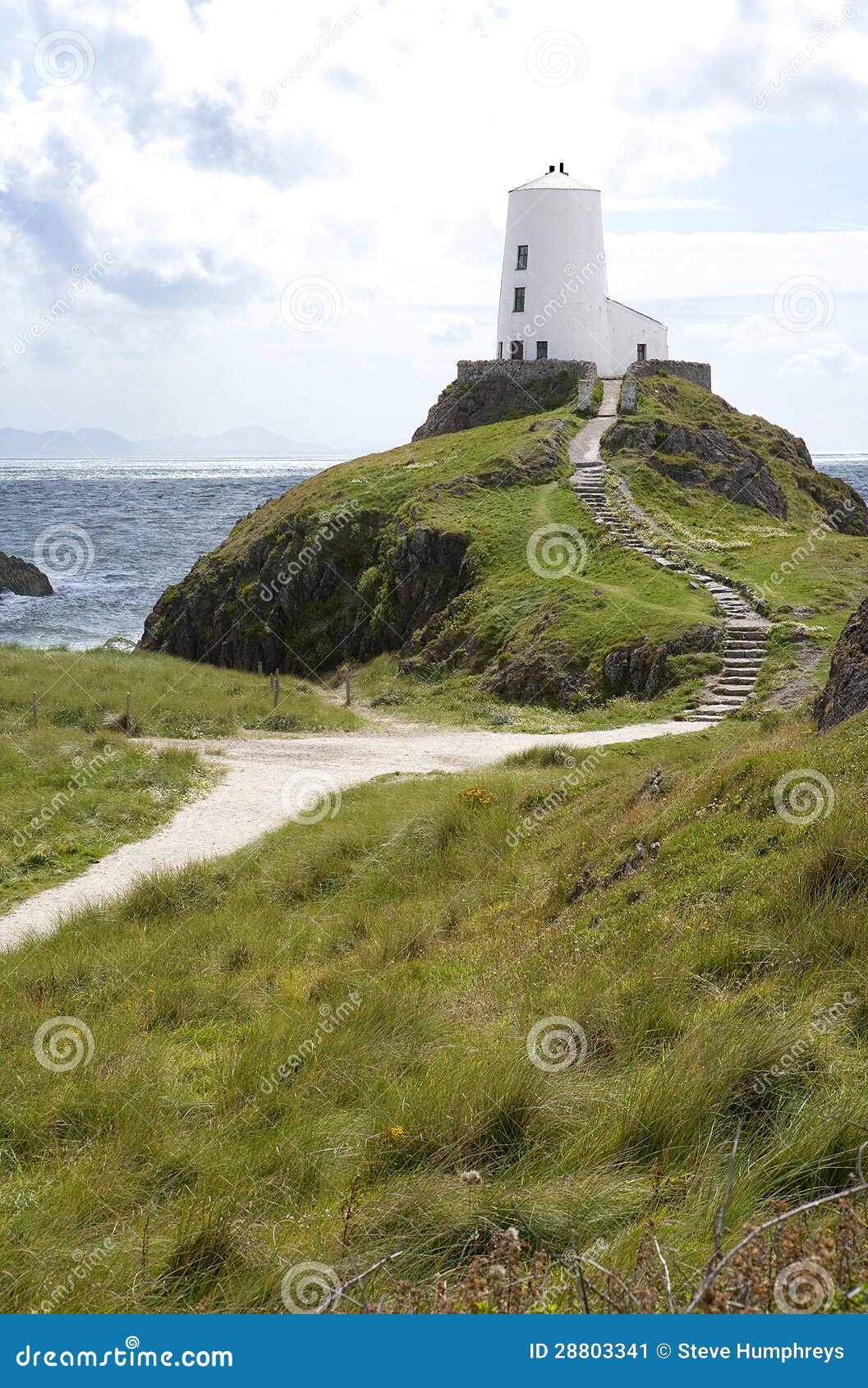 Lighthouse On A Hill By The Sea, Top View. Basot Island, Caramoan ...