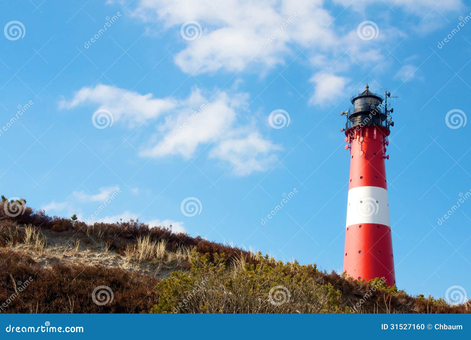 Lighthouse on a hill stock photo. Image of outdoor, coastline - 31527160