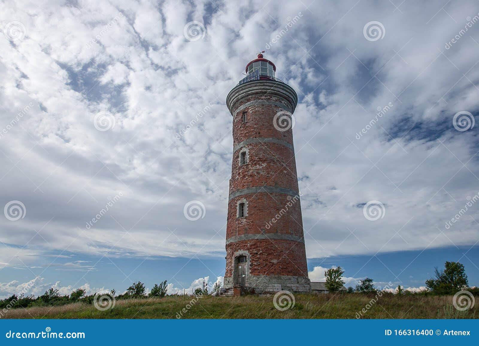 Lighthouse and House in the Baltic Sea. Shore, Evening Light, Sunset ...