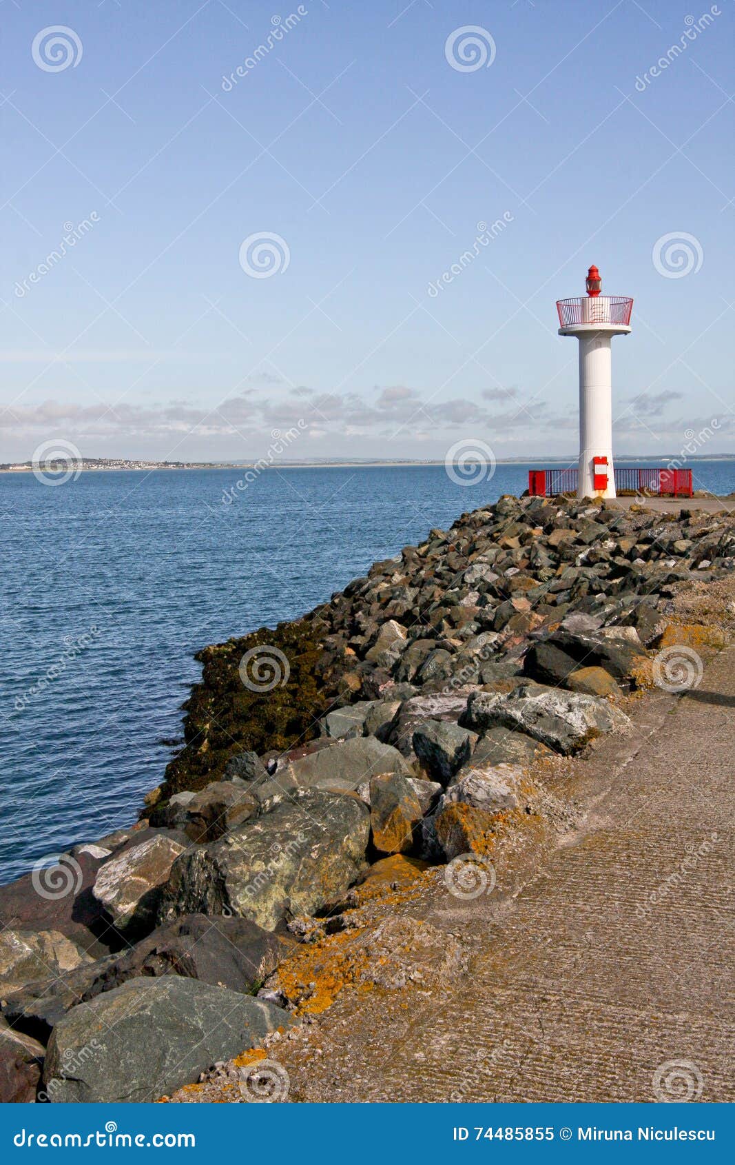 Lighthouse at Howth Harbor in Ireland Stock Image - Image of ireland ...