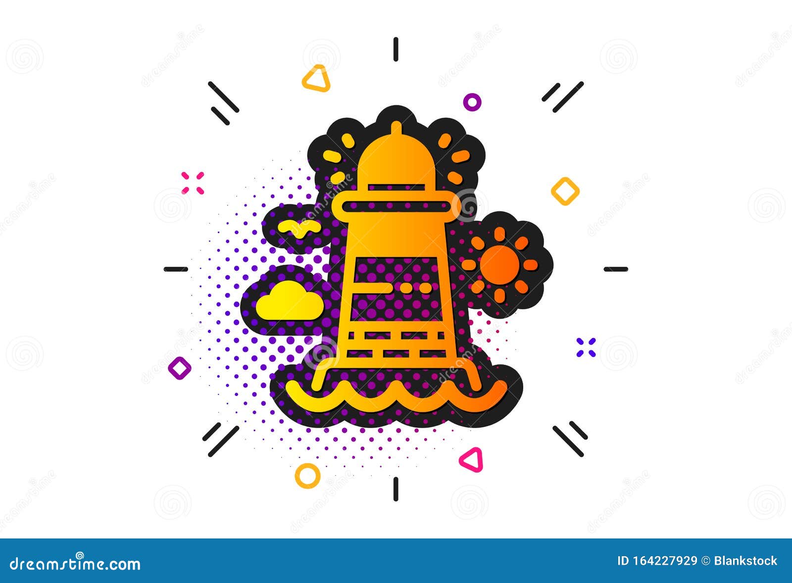 Lighthouse Icon. Beacon Tower Sign. Searchlight. Vector Stock Vector ...