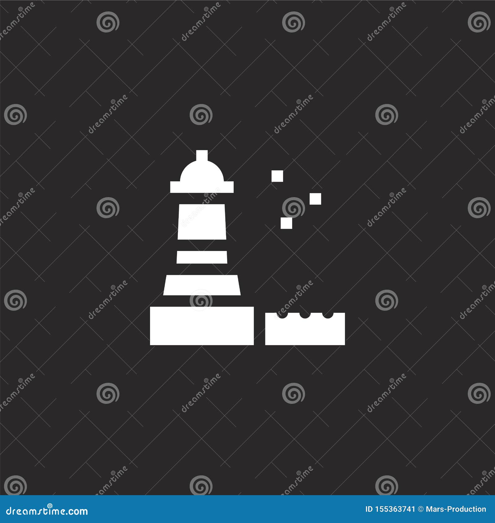 Lighthouse Icon. Filled Lighthouse Icon for Website Design and Mobile ...