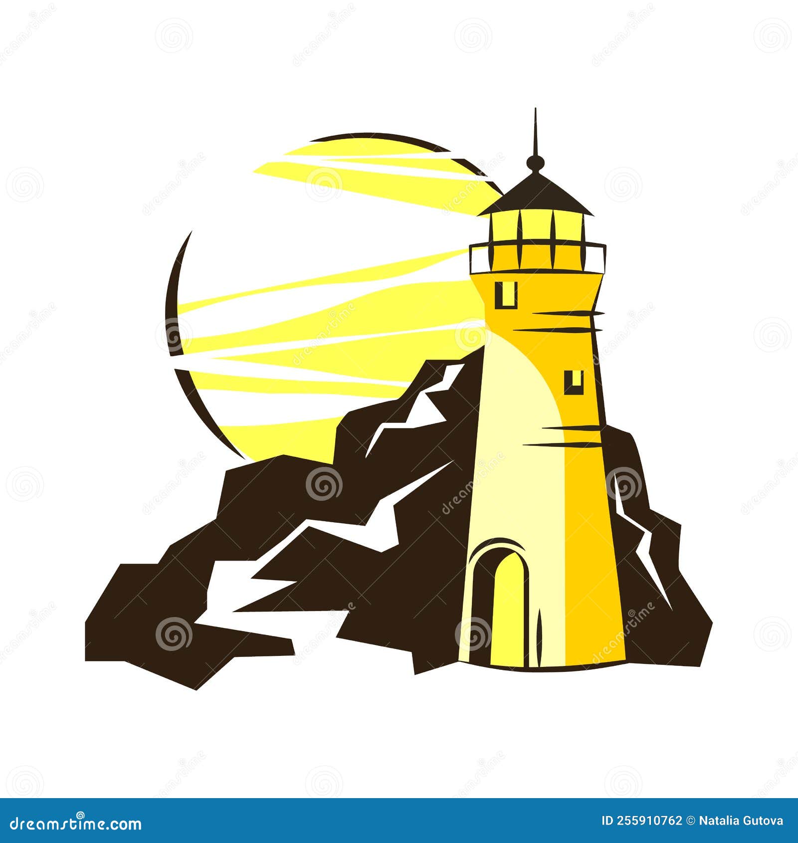 Lighthouse Icon. Lighthouse Vector Illustration Isolated on White ...