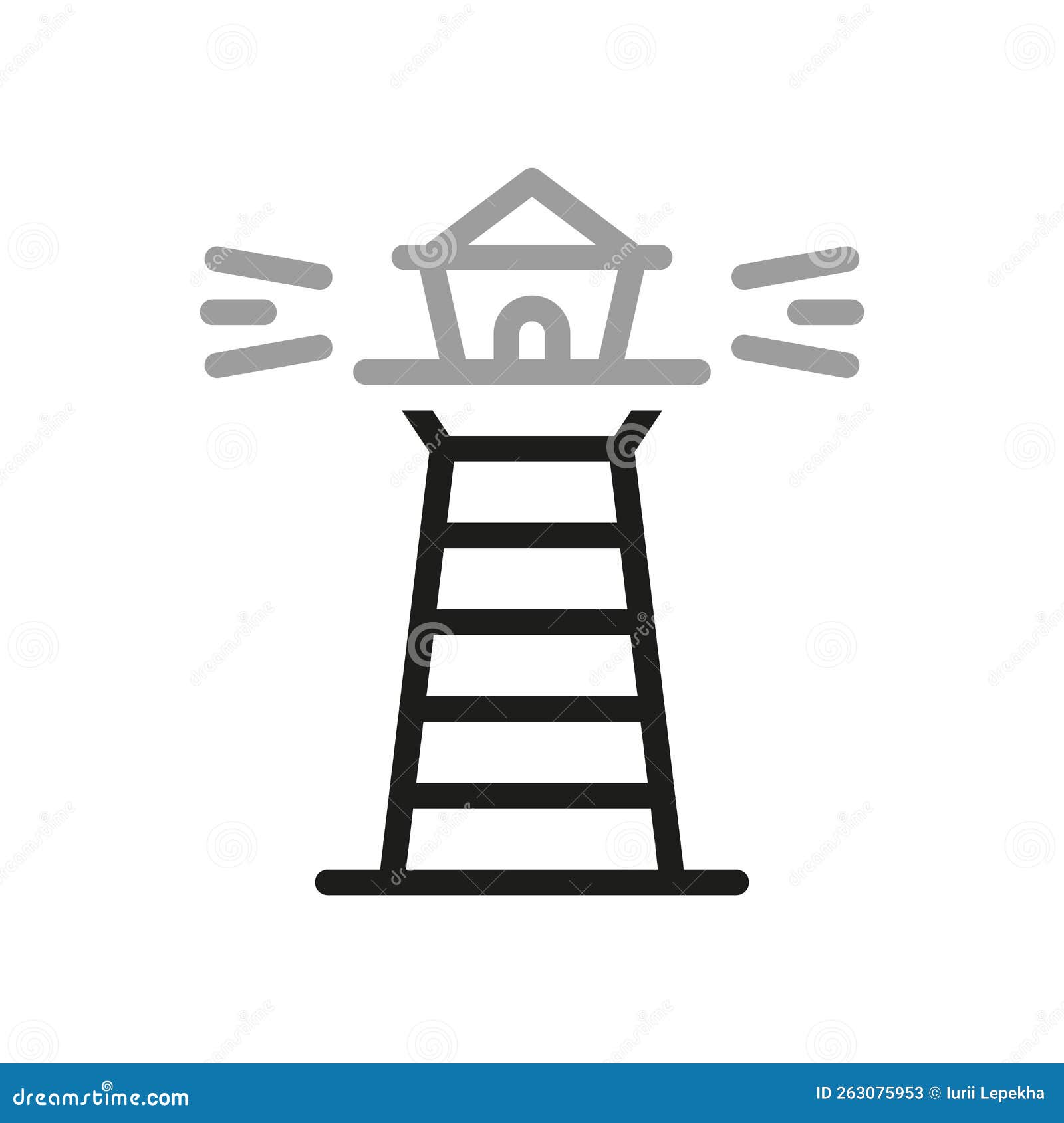 Lighthouse, Icon. Marine Lighthouses, Linear Icon. Line with Editable Stroke Stock Vector ...