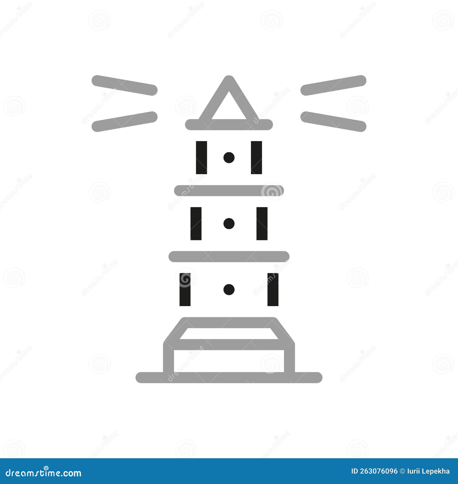 Lighthouse, Icon. Marine Lighthouses, Linear Icon. Line with Editable ...