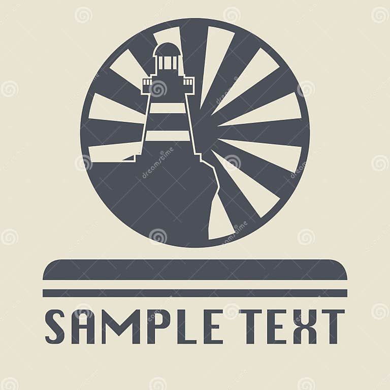 Lighthouse icon or sign stock vector. Illustration of illuminate - 36722612