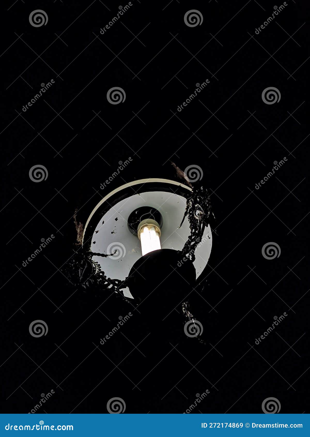 A Lighthouse Inside the Dark Stock Image - Image of poster, organ ...