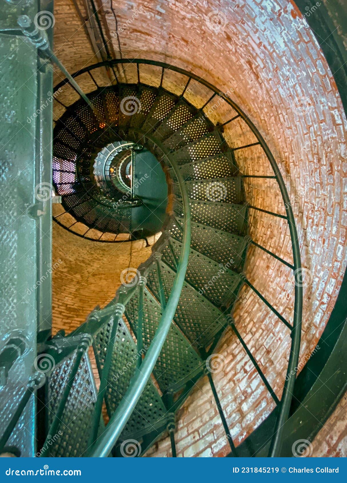 Lighthouse Interior Stair Spiral Stock Image - Image of curve, building ...