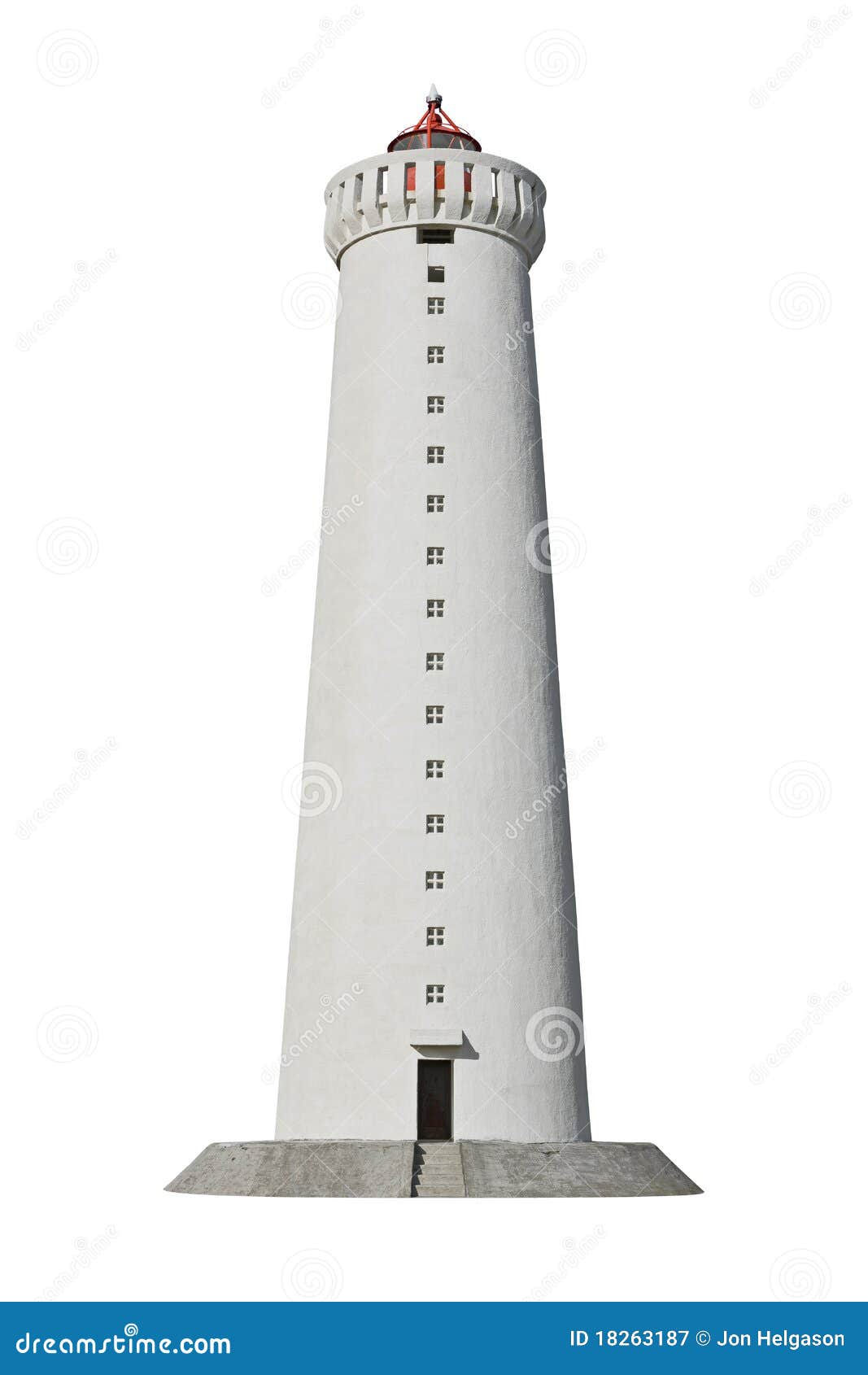 Lighthouse Isolated on White Stock Image - Image of light, house: 18263187