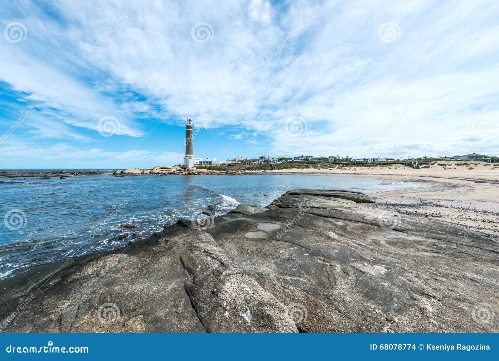 Lighthouse in Jose Ignacio, Uruguay Stock Photo - Image of formation ...