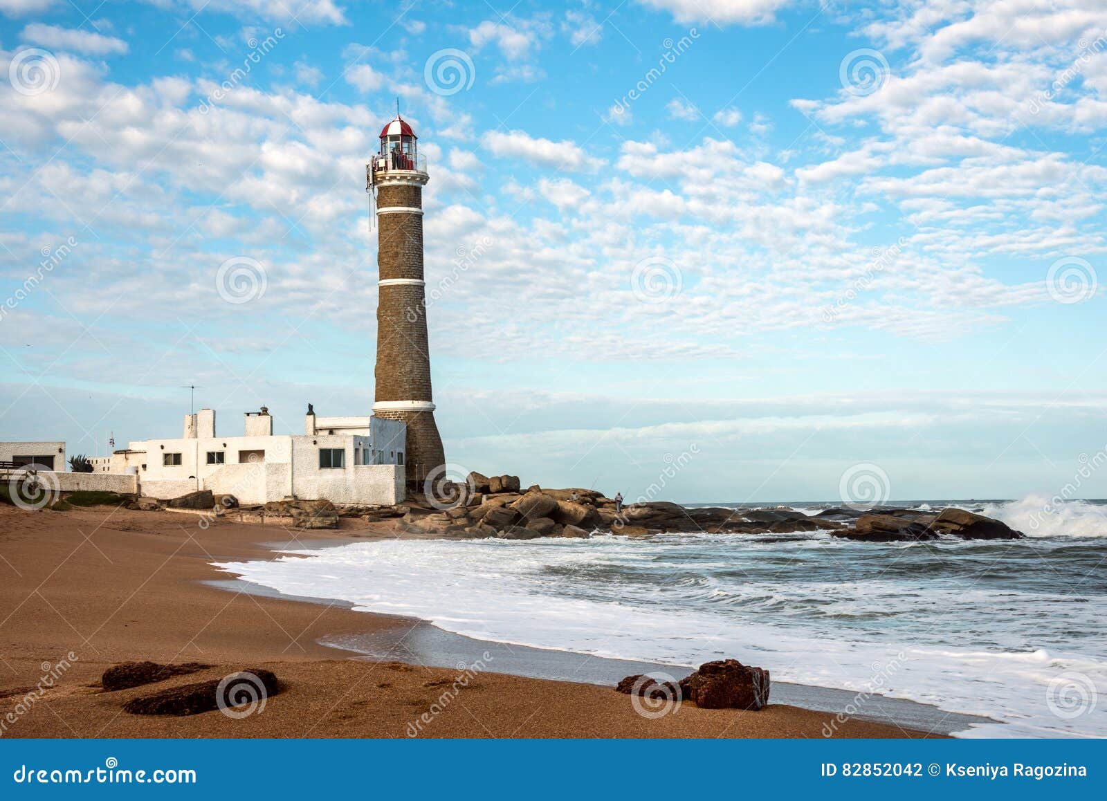 Lighthouse in Jose Ignacio, Uruguay Stock Photo - Image of america ...
