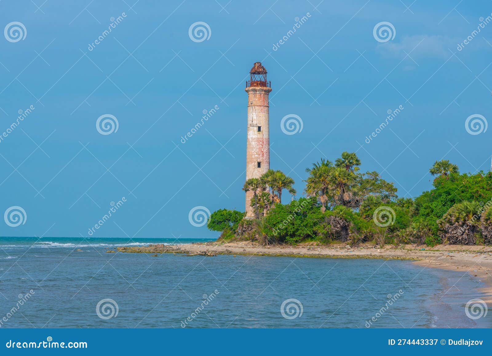 Lighthouse Karainagar at Sri Lanka Stock Image - Image of jaffna ...