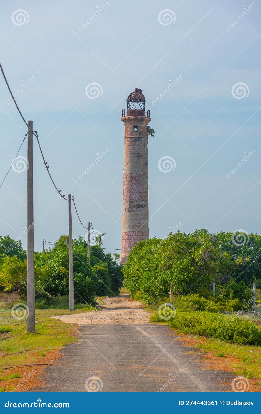 Lighthouse Karainagar at Sri Lanka Stock Image - Image of vertical ...