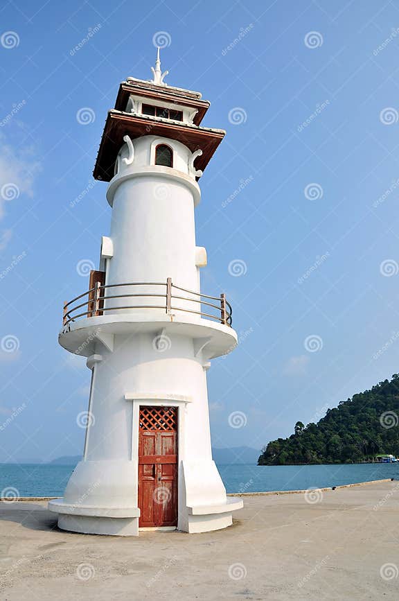 Lighthouse at Koh Chang Thailand Stock Photo - Image of terrace, light ...