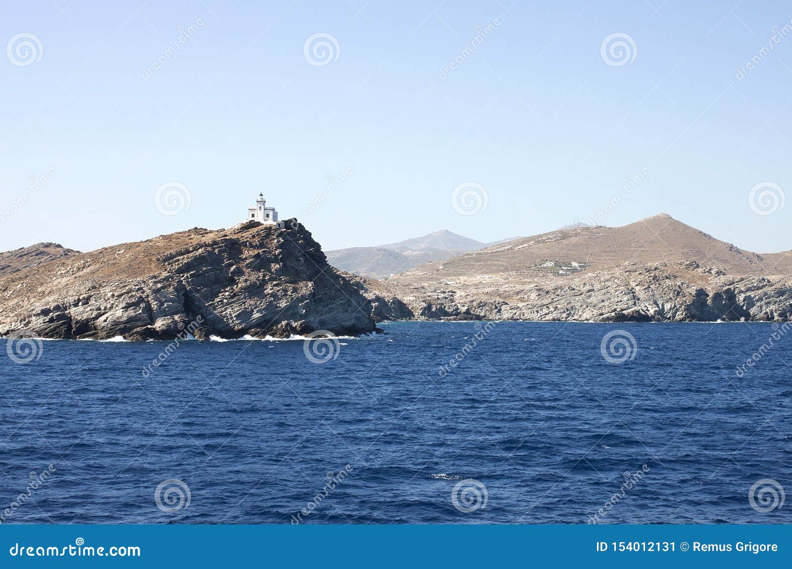 Lighthouse of Korakas in Paros Island Stock Image - Image of mediterranean, island: 154012131