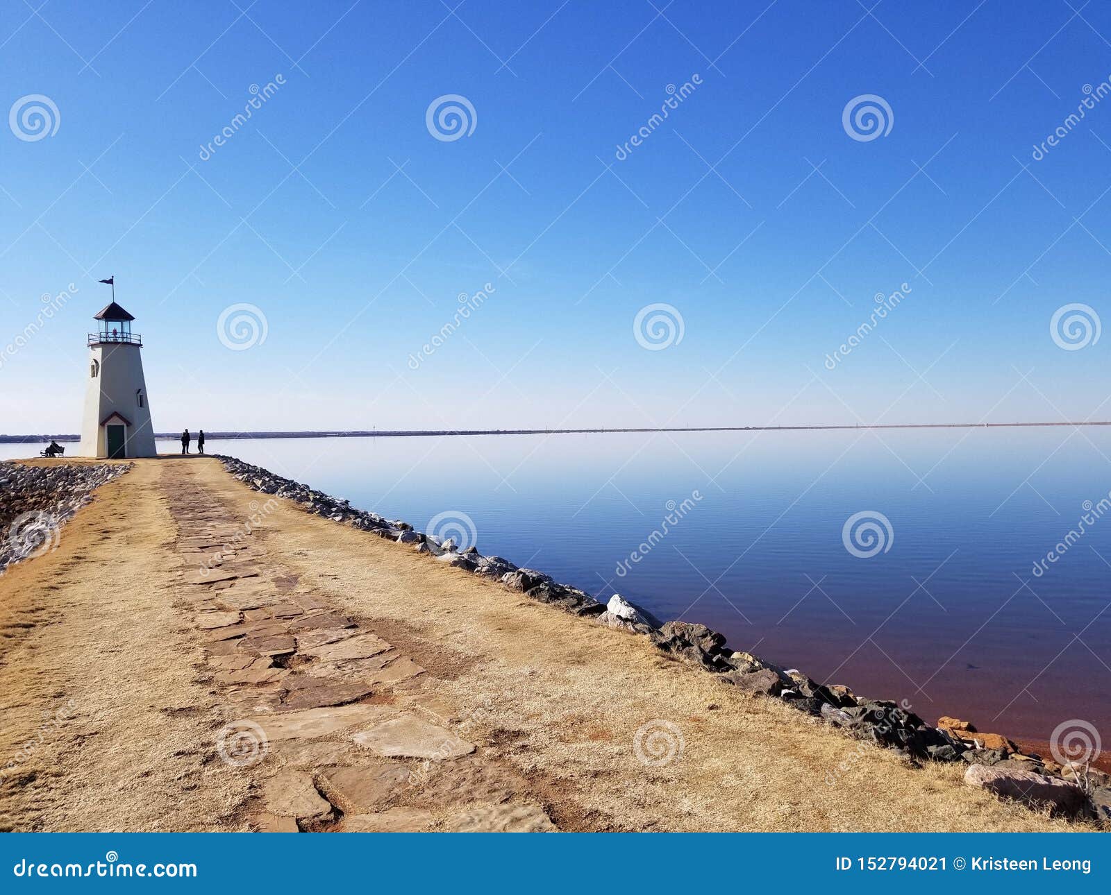 Lighthouse at Lake Hefner, Oklahoma Stock Image - Image of oklahoma ...