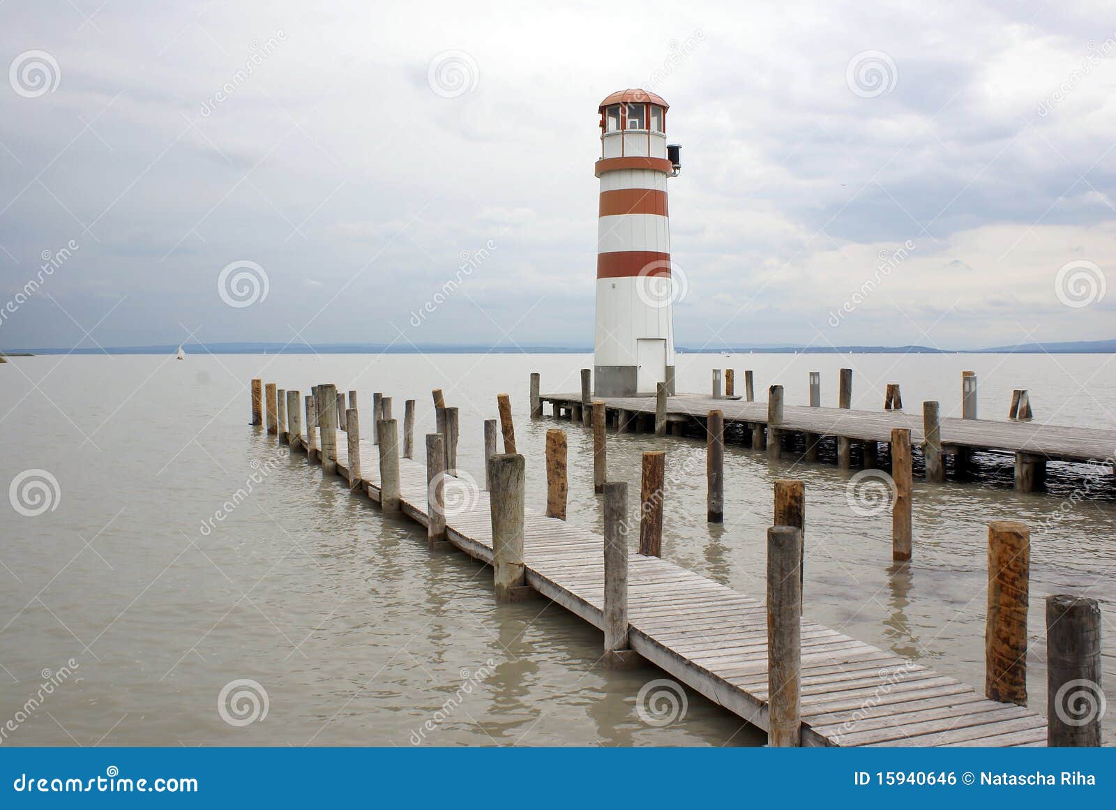 Lighthouse at Lake Neusiedl Stock Photo - Image of light, ocean: 15940646