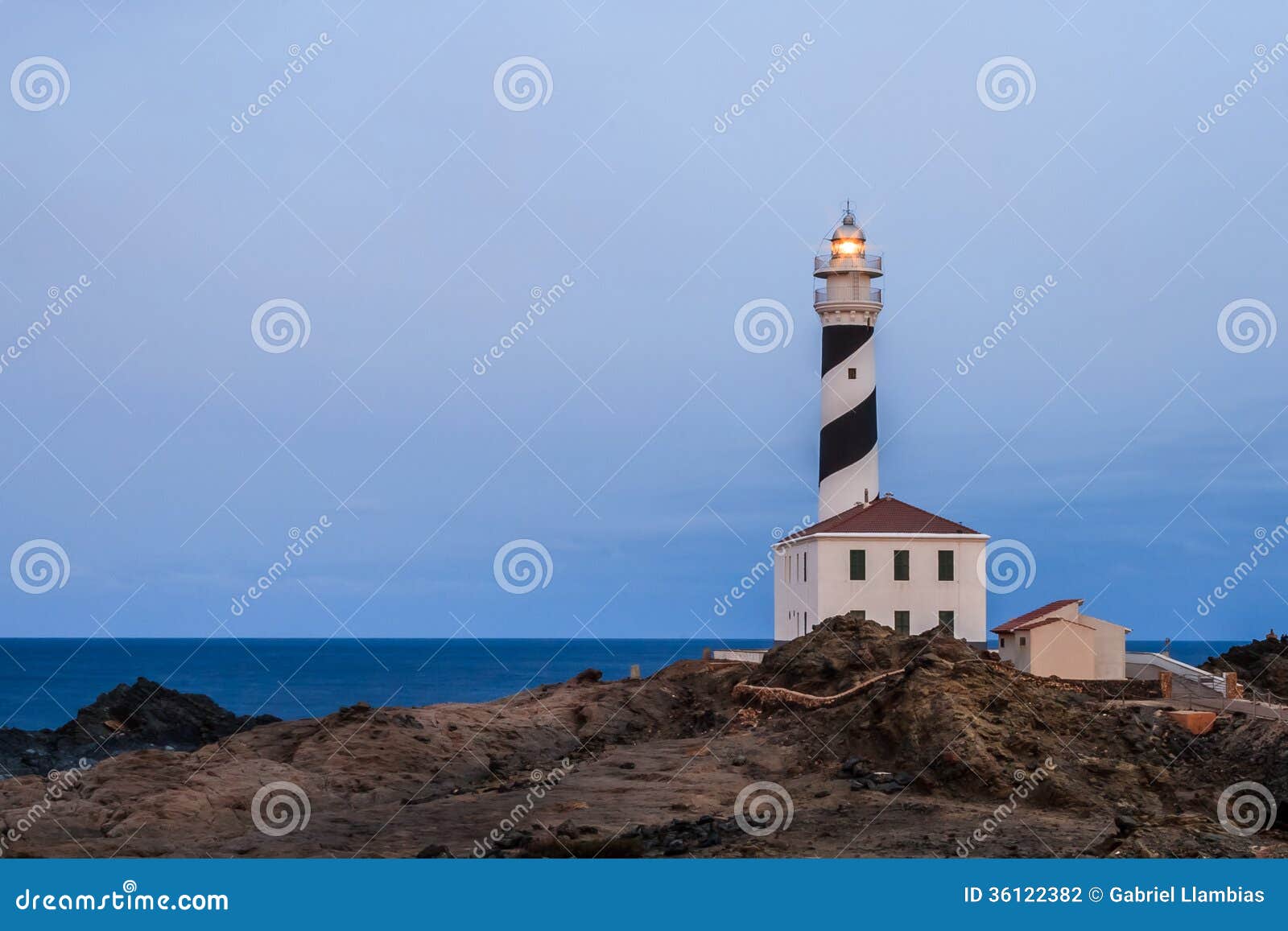 Lighthouse light stock photo. Image of island, cloud - 36122382