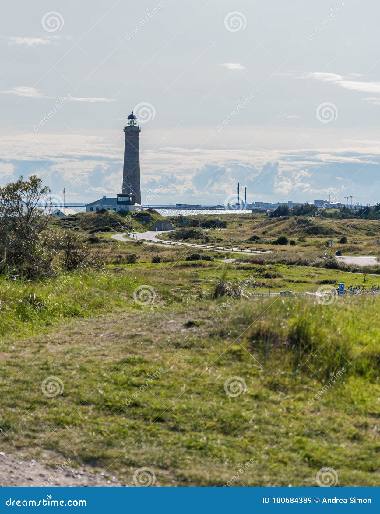 Lighthouse stock image. Image of scandinavia, stones - 100684389