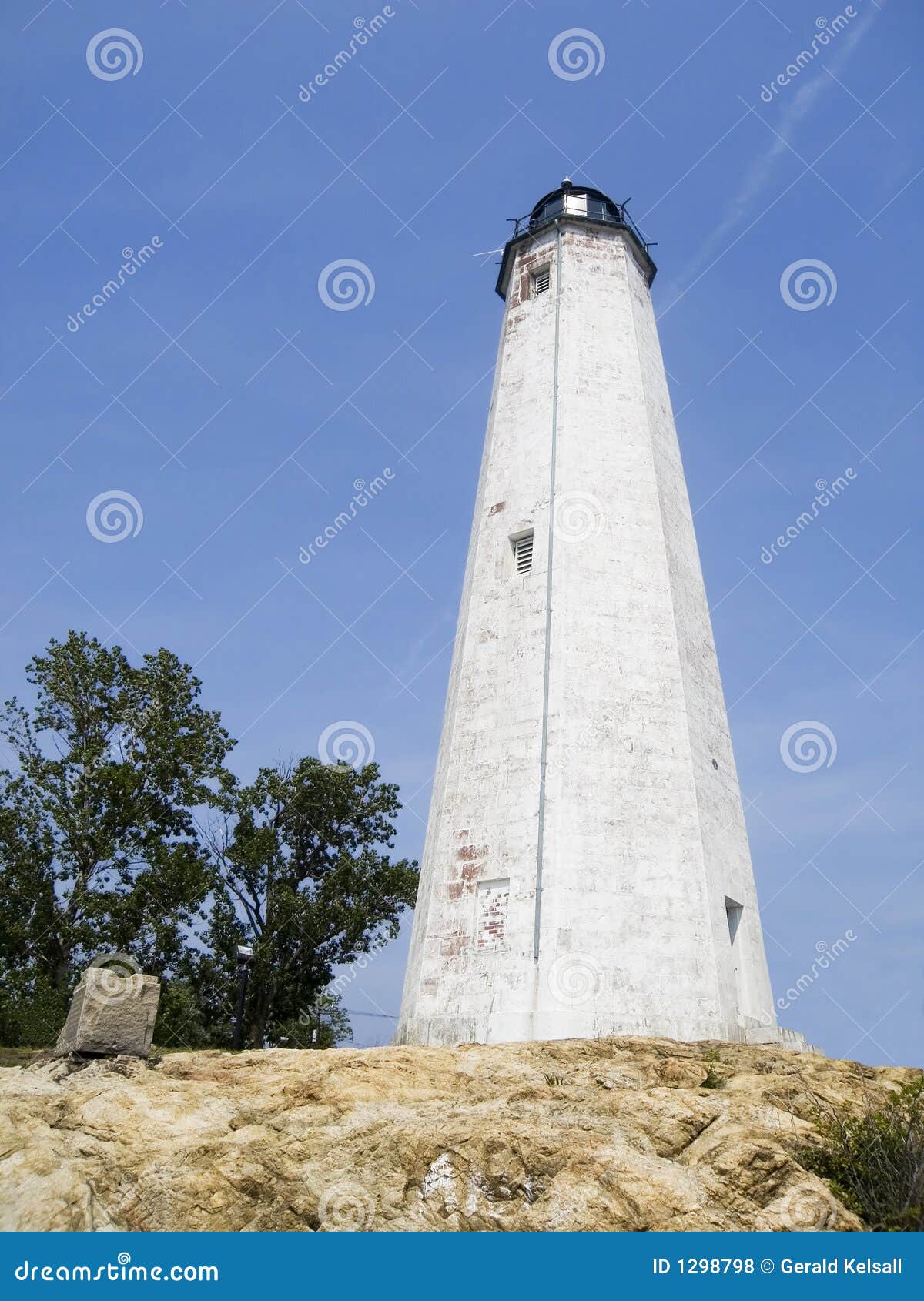 Lighthouse at Lighthouse Point Stock Photo - Image of transpotation ...
