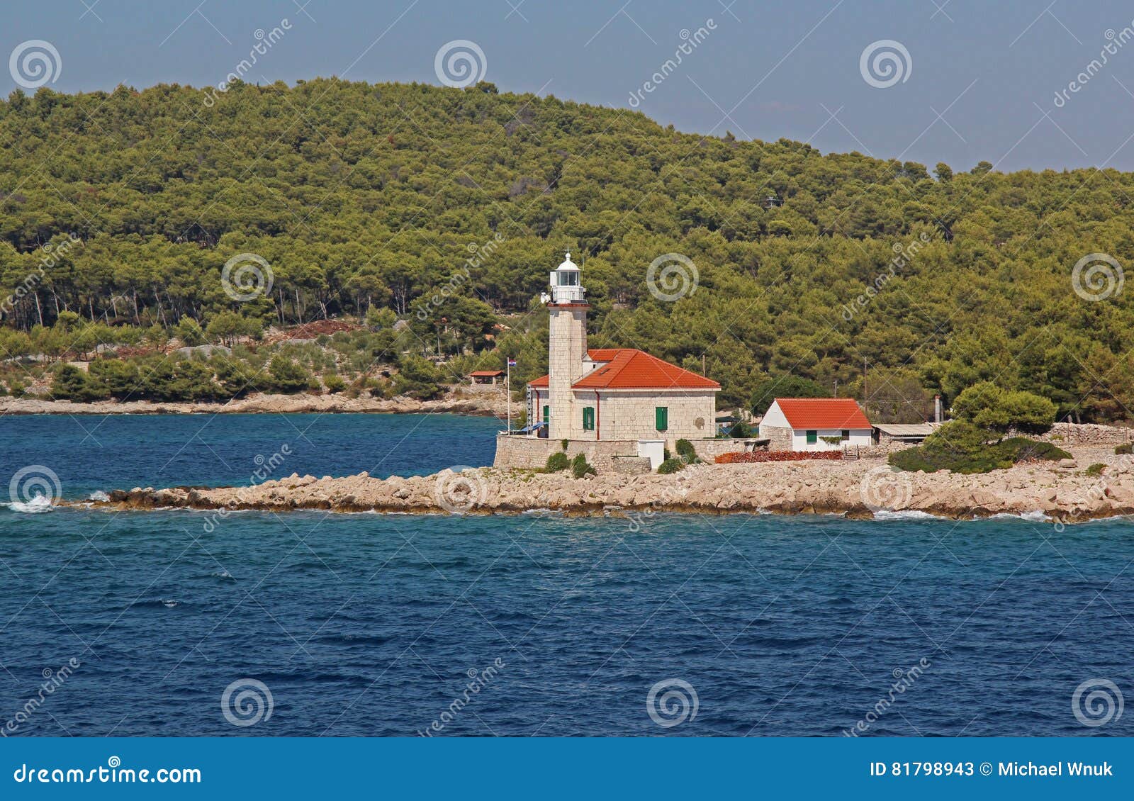 Lighthouse stock image. Image of lighthouses, boats, island - 81798943
