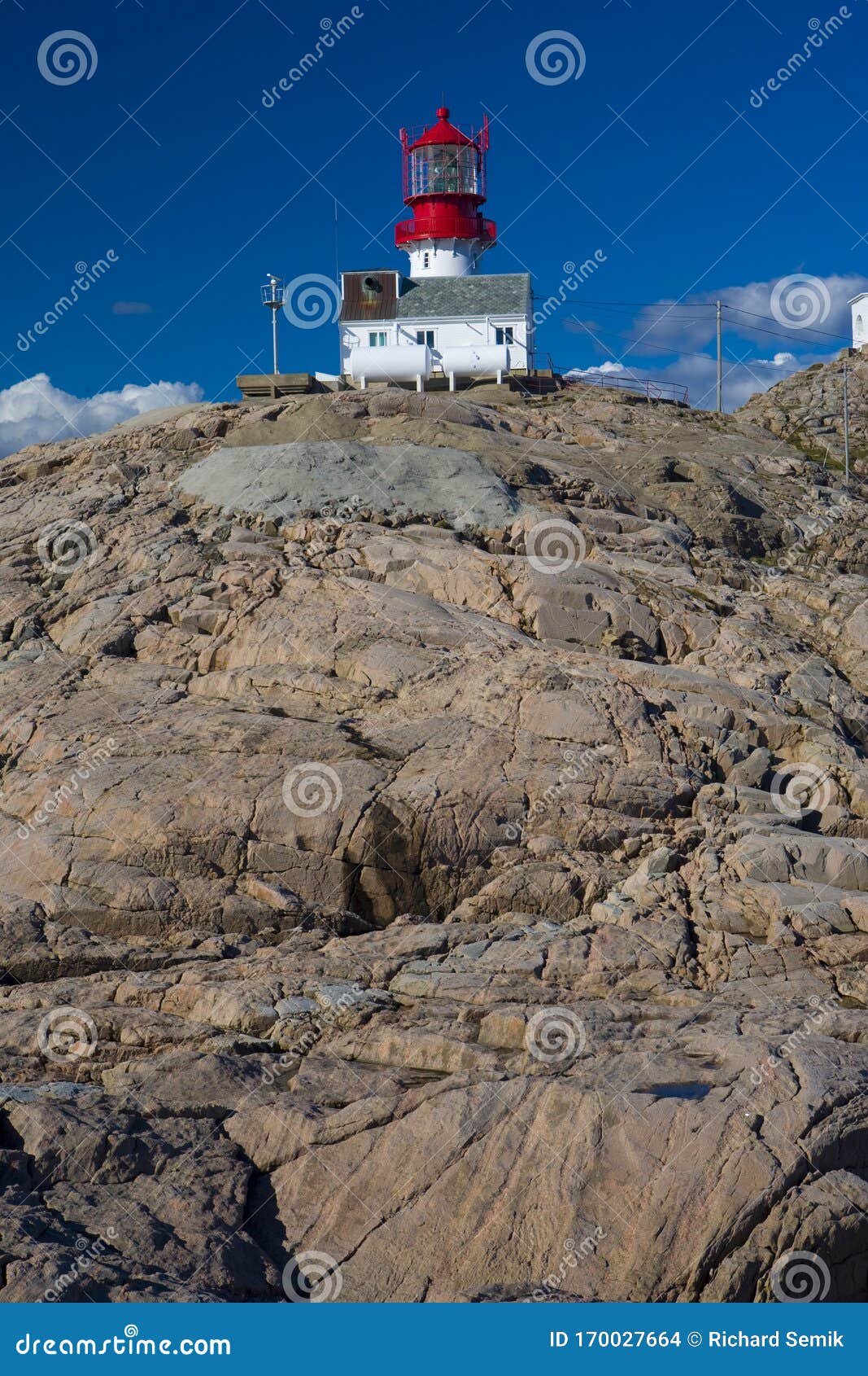 Lighthouse, Lindesnes, Norway Stock Photo - Image of europe, northern ...