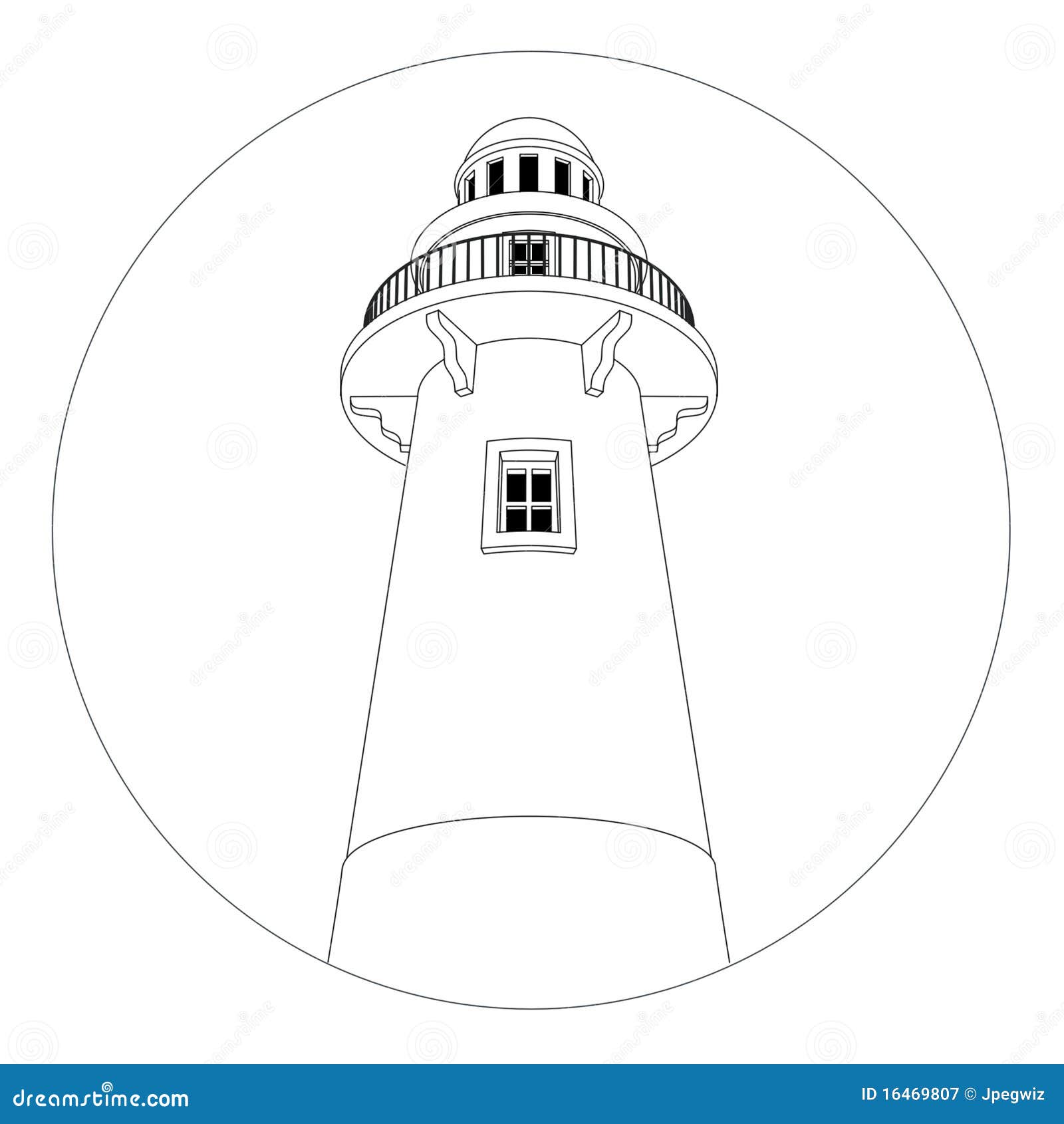 Lighthouse Logo stock illustration. Illustration of beacon - 16469807