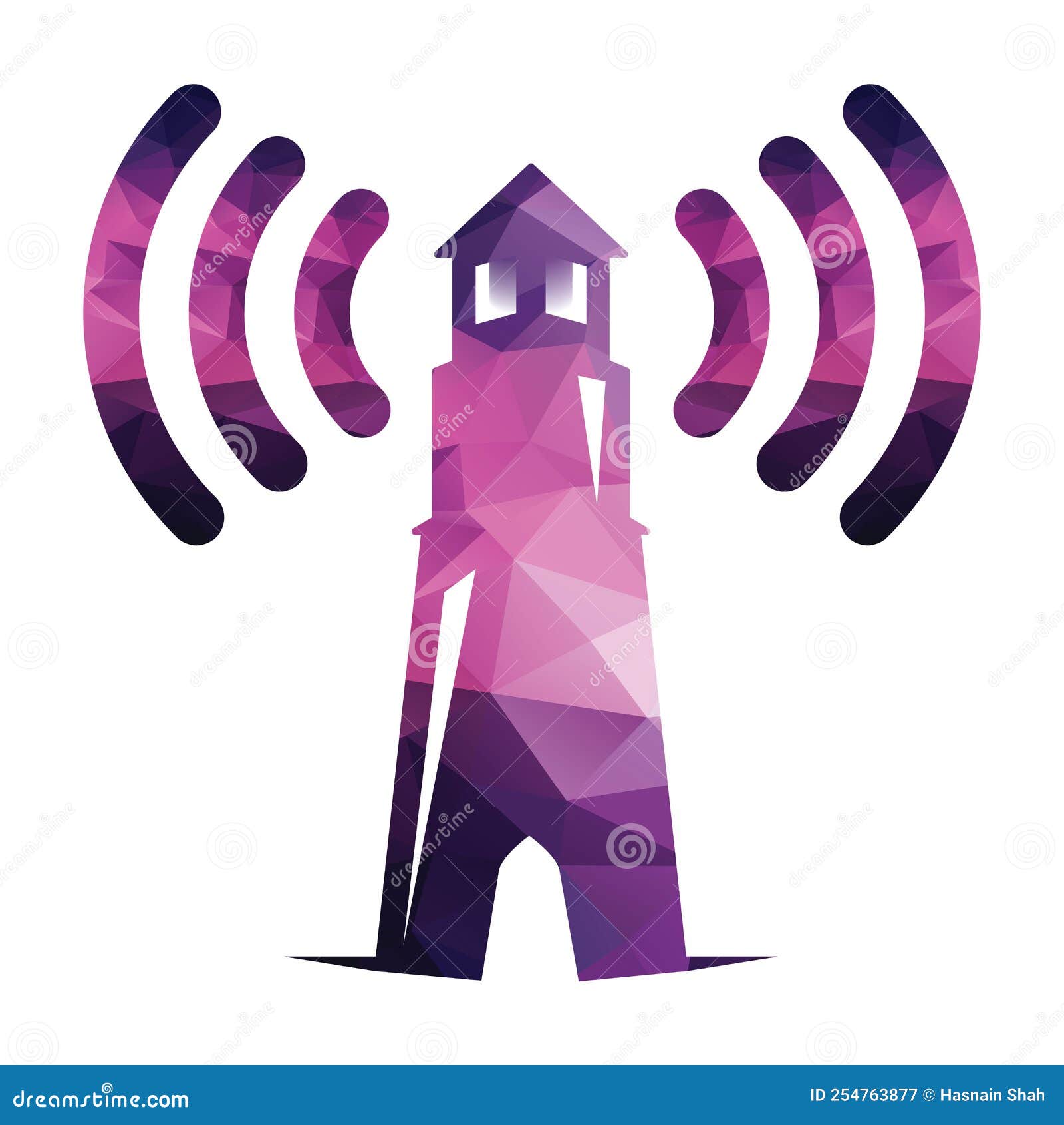 Lighthouse Logo Design stock vector. Illustration of global - 254763877