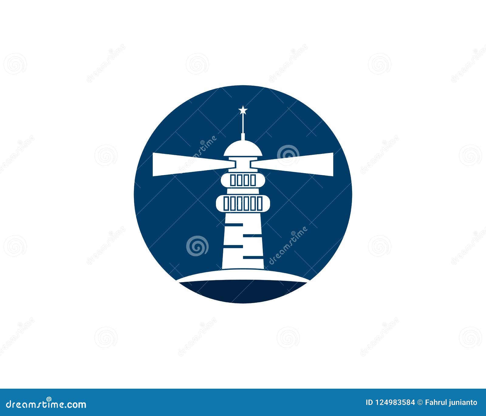 Lighthouse Logo Design Vector Illustration Stock Vector - Illustration ...