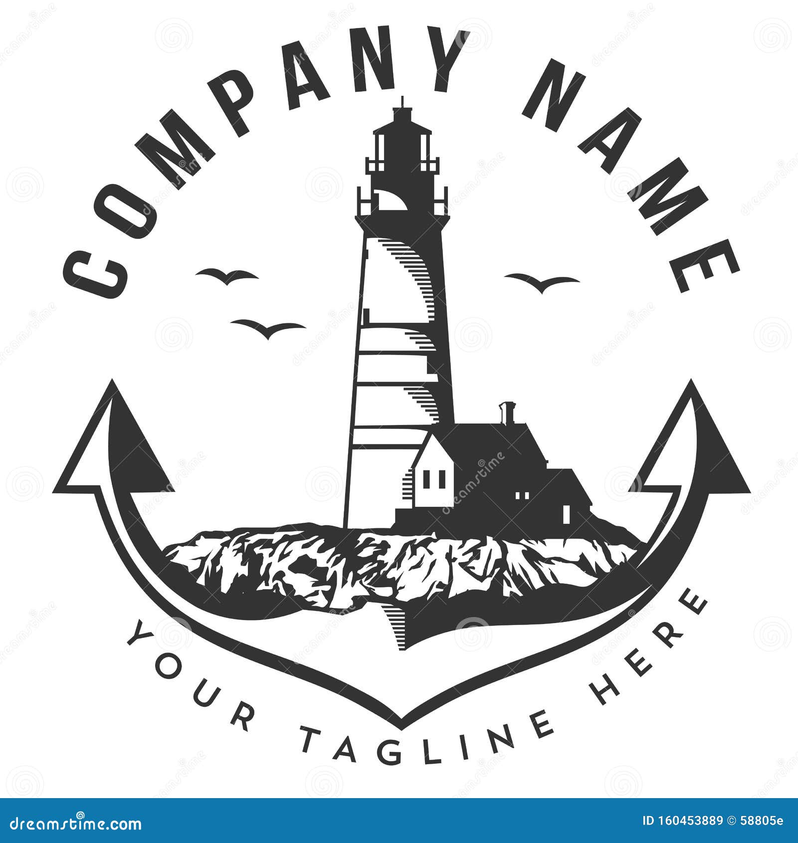 Lighthouse Logo Design Image Stock Vector - Illustration of design ...